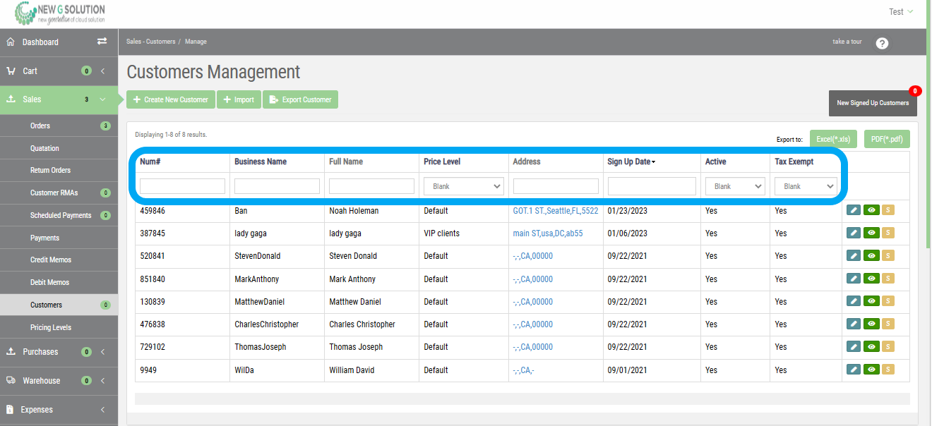 Customers - New G Solution