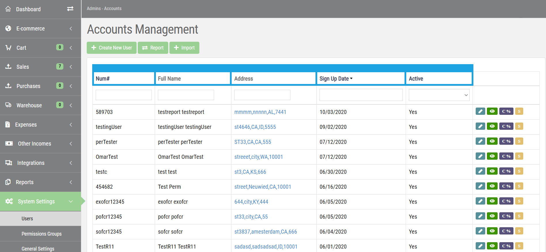 How to Manage a User ? (Users) - New G Solution