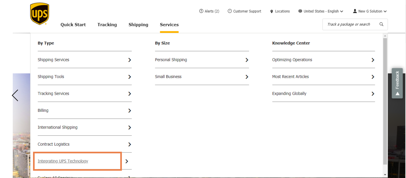 UPS Integration - New G Solution