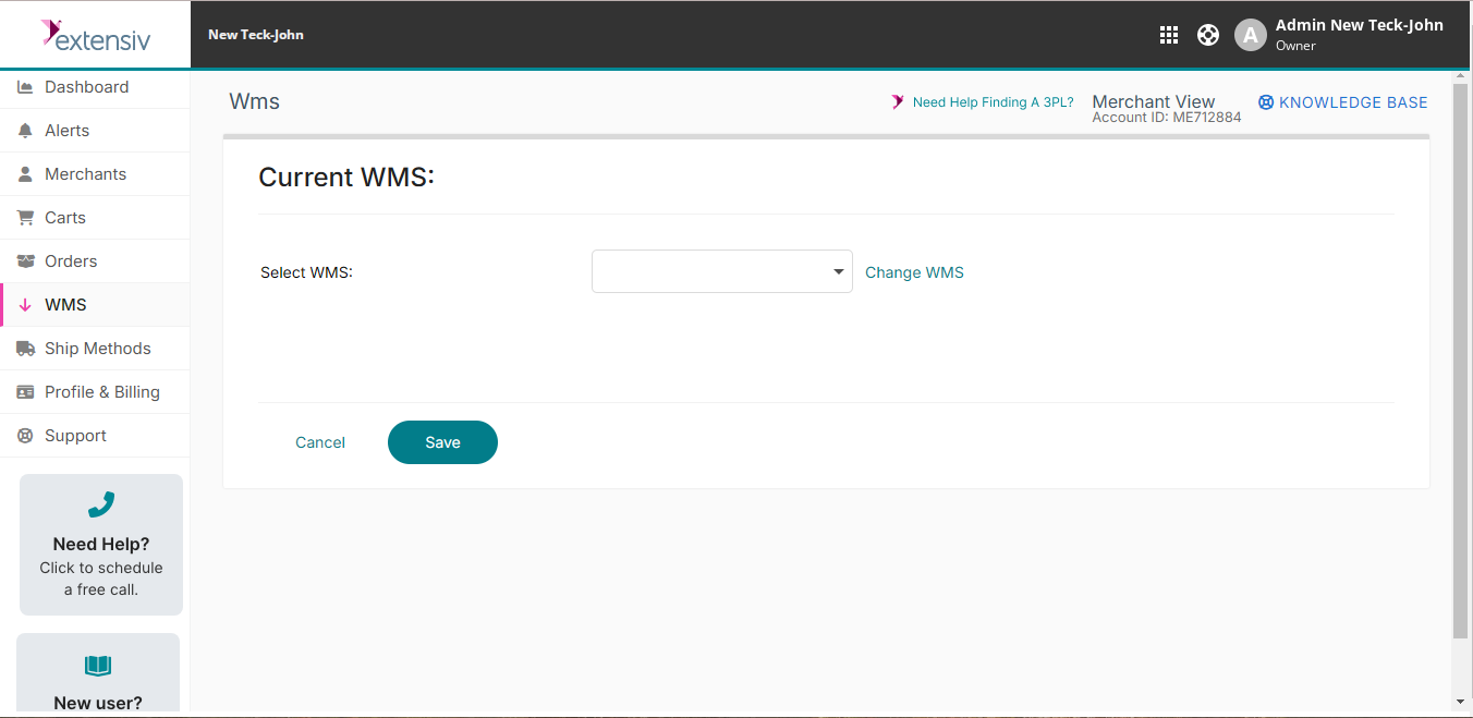 Extensiv 3PL Warehouse Manager - New G Solution